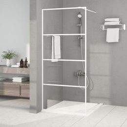 Duschwand für Begehbare Dusche,Duschtrennwand Weiß 90x195 cm ESG-Klarglas vidaXL