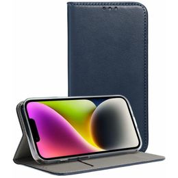 Smart Magneto Buch Tasche Hülle Magnet Standfunktion kompatibel mit Samsung Galaxy A33 5G Blau