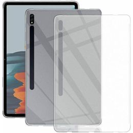 Slim Case Cover kompatibel mit Samsung Galaxy Tab A8 Flexible Silikonhülle Transparent