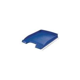 Leitz Briefablage Plus flach din A4 Polystyrol Farbe: blau