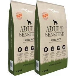 Premium-Trockenhundefutter Adult Sensitive Lamb & Rice 2 x 15 kg 18127