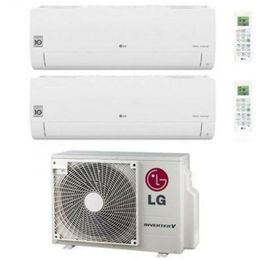 LG dual split inverter klimagerät libero smart series 9+9 mit mu2r15 ul0 r-32 wi-fi integrated 9000+9000 - neu