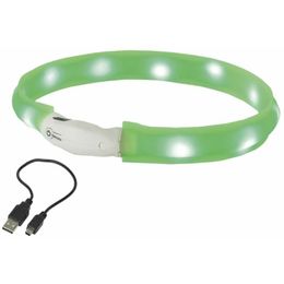 Nobby - led Leuchthalsband Visible breit grün Hundehalsbänder