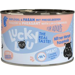 Petsnature - Lucky Lou │Adult Geflügel & Fasan - 6 x 200g │ Katzennassfutter