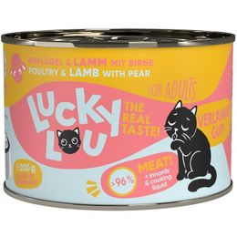 Petsnature - Lucky Lou │ Adult Geflügel & Lamm - 6 x 200g │ Katzennassfutter