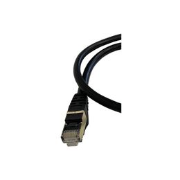 Vago-tools - 20m Patchkabel Netzwerkkabel CAT7 rund Internet schwarz Patch Kabel