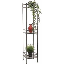 Standregal Schwarz Metall Schmal Stehend 3 Ebenen 110 cm Regal Küche Küchenregal 96485 Metallregal Eisen Modern - DanDiBo