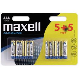 Micro-Batterie Alkaline, aaa. LR03, 10 Stück - Maxell