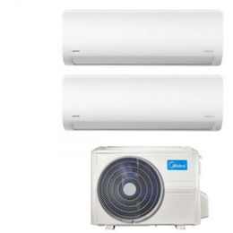 Midea dual split inverter klimagerät xtreme 9+18 serie mit m2od-18hfn8-q r-32 wi-fi integrated 9000+18000 - neu