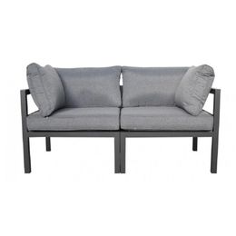 Jet-Line Garten Sofa rhodos 2 Sitzer anthrazit