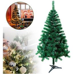 Swanew - gebraucht] Künstlicher Weihnachtsbaum künstlicher Tannenbaum inkl. Baumständer Kunststoff Grün, 120cm - Grün