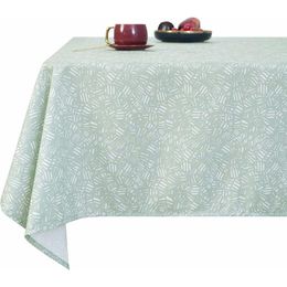 Tischdecke Wasserabweisend Tischdecke Abwaschbar Tischdecken Lotuseffekt Tischtuch, 1 Stück,130x130 cm, Grün - Grün - Deconovo