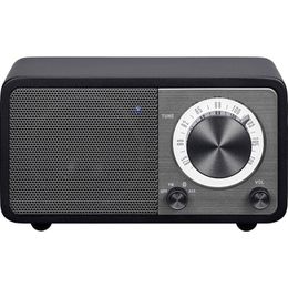 Sangean - WR-7 Genuine Mini Tischradio ukw Bluetooth® wiederaufladbar Schwarz
