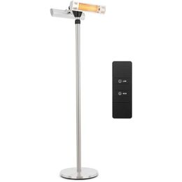 Heat Guard Pro Stand-Heizstrahler ir ComfortHeat 3000W Fernbedienung - Silber-Metallic - Blumfeldt