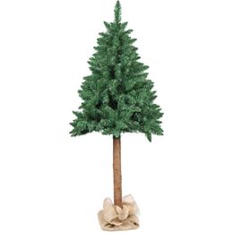 Künstlicher Weihnachtsbaum 160 cm - Fichte mit Holzstamm