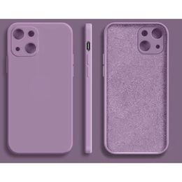 Bunt Case Hülle mit Kameraschutz Back Cover Bumper Silikon Schutzhülle kompatibel mit iPhone 13 Lila