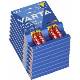 32x Varta 4703 Longlife Max Power Micro Batterie aaa (8x 4er Blister)