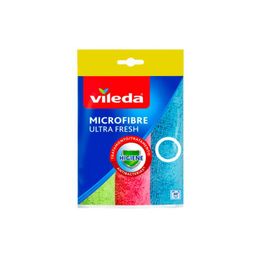 Vileda 3er-Set UltraFresh Mikrofasertücher mit antibakterieller Behandlung - Rose