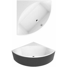 Villeroy & Boch Villeroy und Boch Badewanne Quaryl Eck Squaro Slim Line, UBQ145SQS3V-, 1445x1445mm, inkl. Wannenfüße - UBQ145SQS3V-01