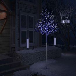 Weihnachtsbaum，Kunstbaum，Weihnachtsschmuck/Weihnachtsdekoration 600 LEDs Blaues Licht Kirschblüten 300 cm CIW41619MAISONCHIC