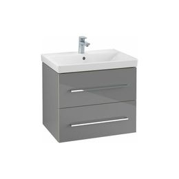 Villeroy & Boch Avento Waschtischunterschrank A89000, 2 Auszüge, Breite 630mm, Farbe: Crystal Grey - A89000B1 - Villeroy&boch