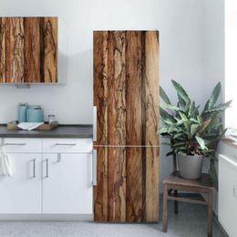 MICASIA Möbelfolie Holz - Holzwand Flamed - Holzdekorfolie Größe HxB: 100cm x 100cm