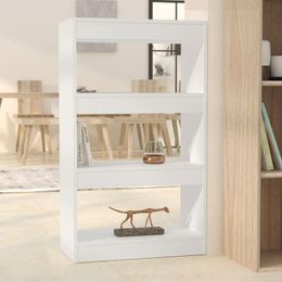 MAISONCHIC - Bücherregal, Paravent, Raumteiler, Stellwand Sichtschutz Weiß 60x30x103 cm Holzwerkstoff NMKS75228