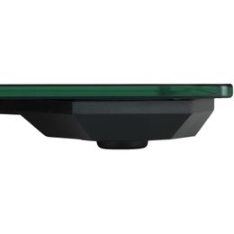 Wenko Personenwaage lcd Schwarz, digitale Körperwaage mit LCD-Display, Schwarz, Glas schwarz, Kunststoff (abs) schwarz, Kunststoff (tpe) schwarz - schwarz