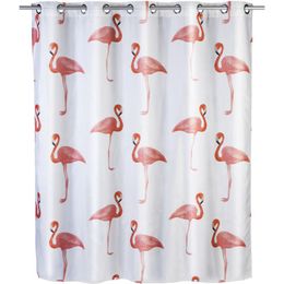Anti-Schimmel Duschvorhang Flamingo Flex Polyester, 180 x 200cm, waschbar - Wenko