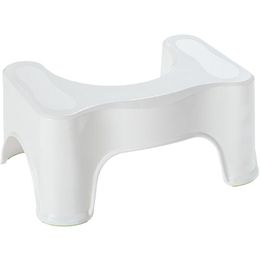 Wenko - Toilettenhocker Secura, Weiß, Kunststoff weiß - weiß