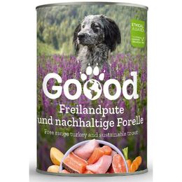 Goody Dog - goood │Senior - Freilandpute & Nachhaltige Forelle - 12 x 400g │ Nassfutter