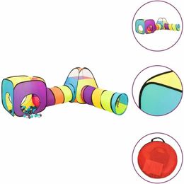 Spielzelt Kinderzelt mit 250 Bällen Mehrfarbig 190x264x90 cm vidaXL