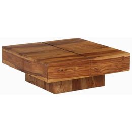 MAISONCHIC - Couchtisch Kaffeetisch Wohnzimmertisch 80x80x30 cm Massivholz Akazie TJHZS654569