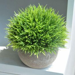 RHAFAYRE Mini-Kunstpflanzen Kunststoff Formschnitt Sträucher Home Badezimmer Dekorationen