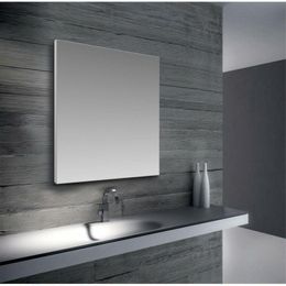 Maßgefertigter Spiegel mit flächenbündigem Rahmen aus Kunststoff bis 140 cm bis 50 cm