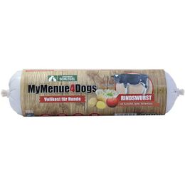 TIERNAHRUNG SCHLEGEL - MyMenue4Dogs Hundefutter Rindswurst - 800 g