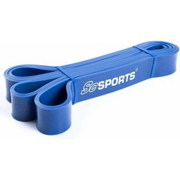 ScSPORTS® Fitnessband - Extra Lang, 2m, Elastisch, Nachhaltig, aus Natürlichem Latex, Blau - Trainingsband, Gymnastikband, Theraband, Widerstandsband