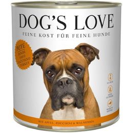 Petco Gmbh - dog's love │Super Premium Adult - Pute - 6 x 800g │ Hundenassfutter