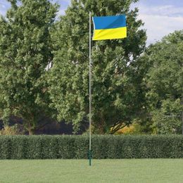 Vidaxl - Flagge der Ukraine mit Messingösen 90x150 cm n/a