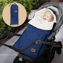 Universal Babyfußsack , 94x48x10 cm, Blau, aus Polyester, wetterfest, Fußsack Reißverschluss Kopfteil Antirutschnoppen, Kinderwagen oder Buggy,