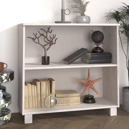 Sideboard, Kommode, Küchenschrank, Beistellschrank, Anrichte für Wohnzimmer hamar Weiß 85x35x80 cm Massivholz Kiefer LLLA561606 MAISONCHIC