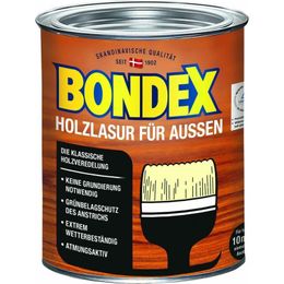 Holzlasur für Außen 750 ml ebenholz Lasur Holz Holzschutz Schutzlasur - BONDEX