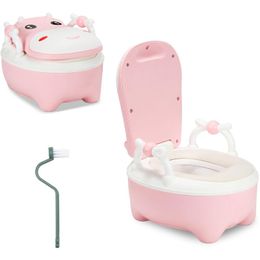 Swanew - Kinder-Töpfchen Kindertoilette Toilettensitz, Babytopf Übungstöpfchen mit Handgriffen, Toilettentrainer für Kinder ab 1 jahr,