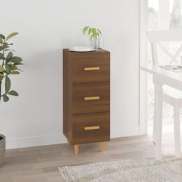 Bonnevie - Sideboard,Kommode Braun Eichen-Optik 34,5x34x90 cm Holzwerkstoff vidaXL