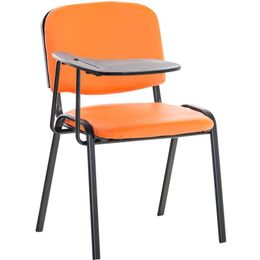 CLP - Stuhl Ken mit Klapptisch Kunstleder orange