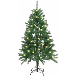 Juskys - künstlicher Weihnachtsbaum - Baum mit led Beleuchtung & Ständer - Tannenbaum naturgetreu für drinnen - Christbaum künstlich - 120 cm