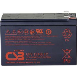 CSB - Battery ups 12460 high-rate UPS12460F2 Bleiakku 12 v 9.6 Ah Blei-Vlies (agm) (b x h x t) 151 x 9
