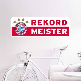 FC Bayern München Rekordmeister Bayern München 100x33cm Wandtattoo Fanartikel fcb Wandbild