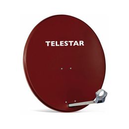 SAT-Spiegel Telestar Alu, 80 cm, rot, Guss-Schelle