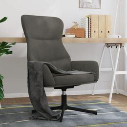 MAISONCHIC - Relaxsessel Wohnzimmerstuhl Stuhl für Esszimmer Wohnzimmer & Schlafzimmer Dunkelgrau Samt DE71110 - Grau